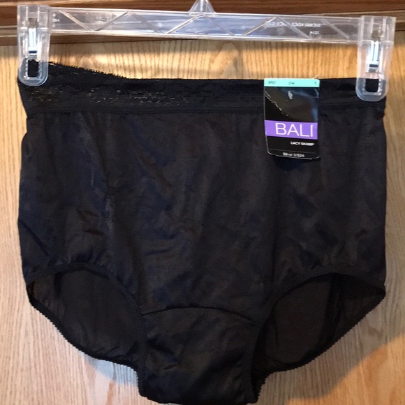 Bali | Intimates & Sleepwear | New Bali Lacy Skamp 8 Xl Black Nylon ...
